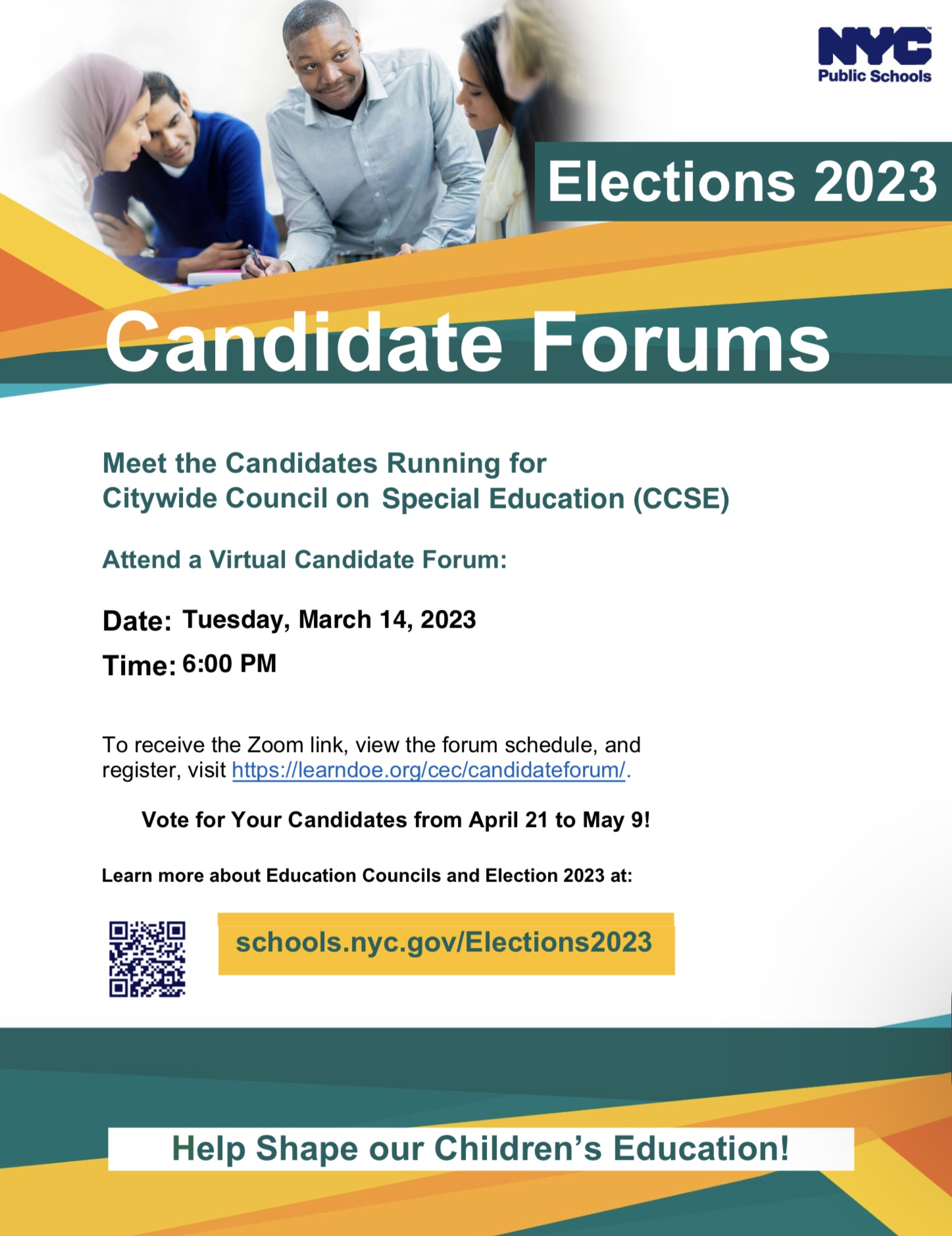 » Citywide Council on Special Education Candidate Forums | Chancellor's ...