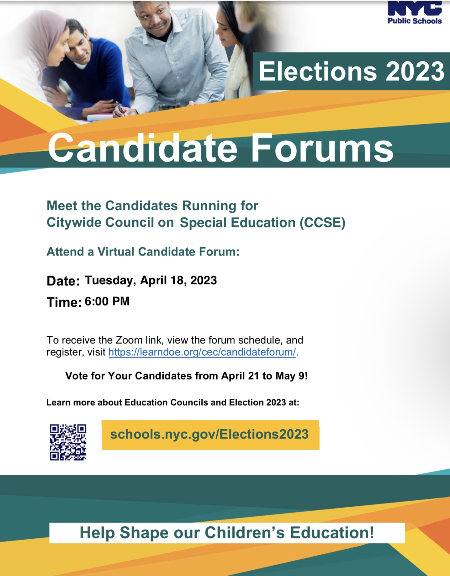 » Citywide Council on Special Education Candidate Forums | Chancellor's ...