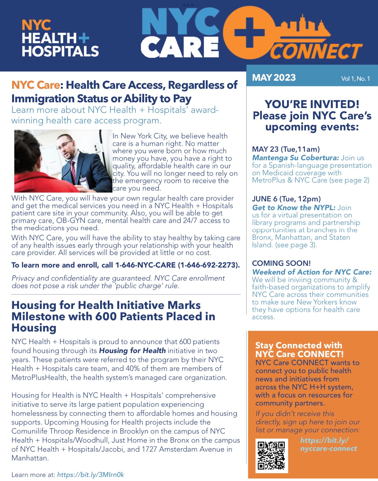 » NYC H+H/NYC Care Connect Newsletter (May 2023) | Chancellor's Parent ...
