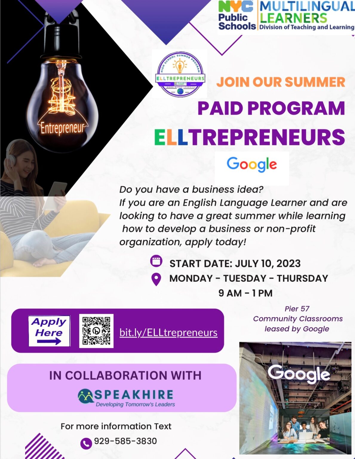 ELLtrepreneurs Paid Summer Program For High School Students elltrepreneurs-paid-summer-program-for-high-school-students